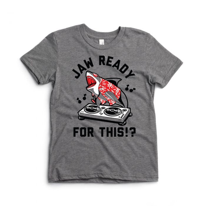Jaw Ready for This Tee for Kids - Shark T-Shirt – Ledger Nash