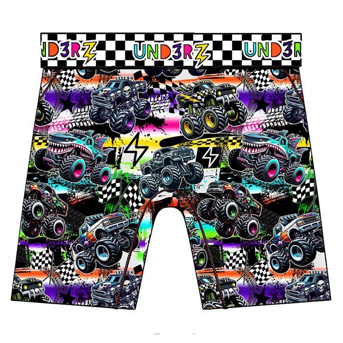 Kids Boxer Briefs - Graffiti Monster Trucks – Ledger Nash