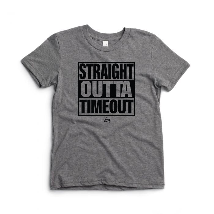 Straight Outta Timeout Tee for Kids – Ledger Nash